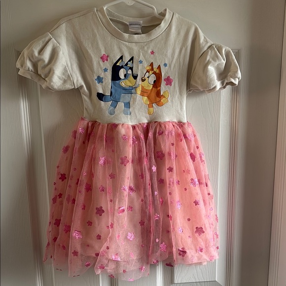 Bluey | Dresses | Pink Tulle Dress With Bluey And Bingo | Poshmark